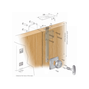Rhino Mortice Bolt with Reinforcement Kit - Hipac