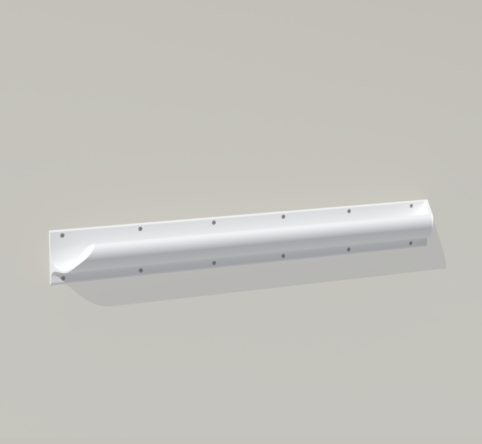 Contour Anti-Ligature Grab Rail, 900mm - Horizontal Application | Hipac