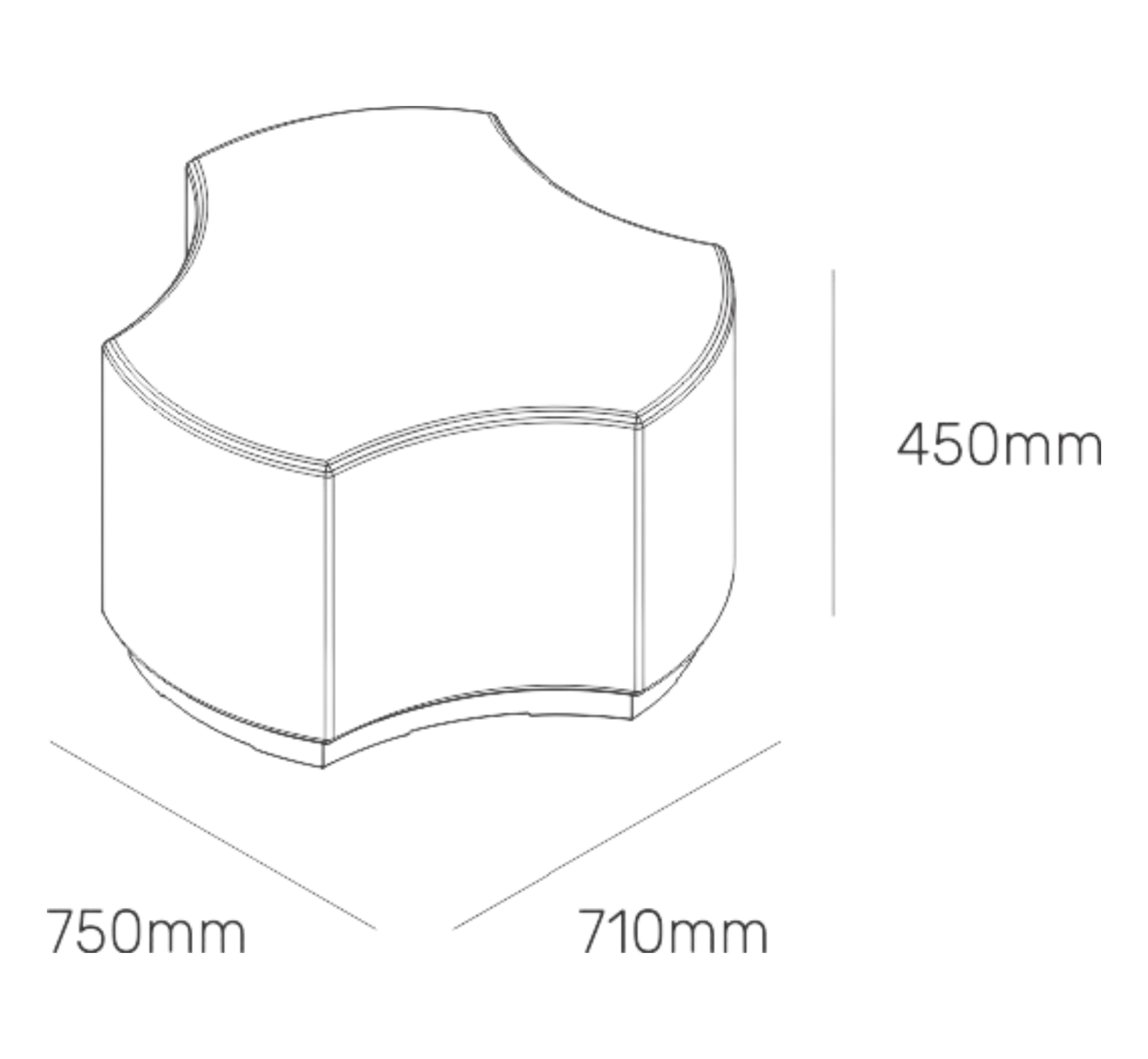 Modular Ottoman - Hipac Healthcare