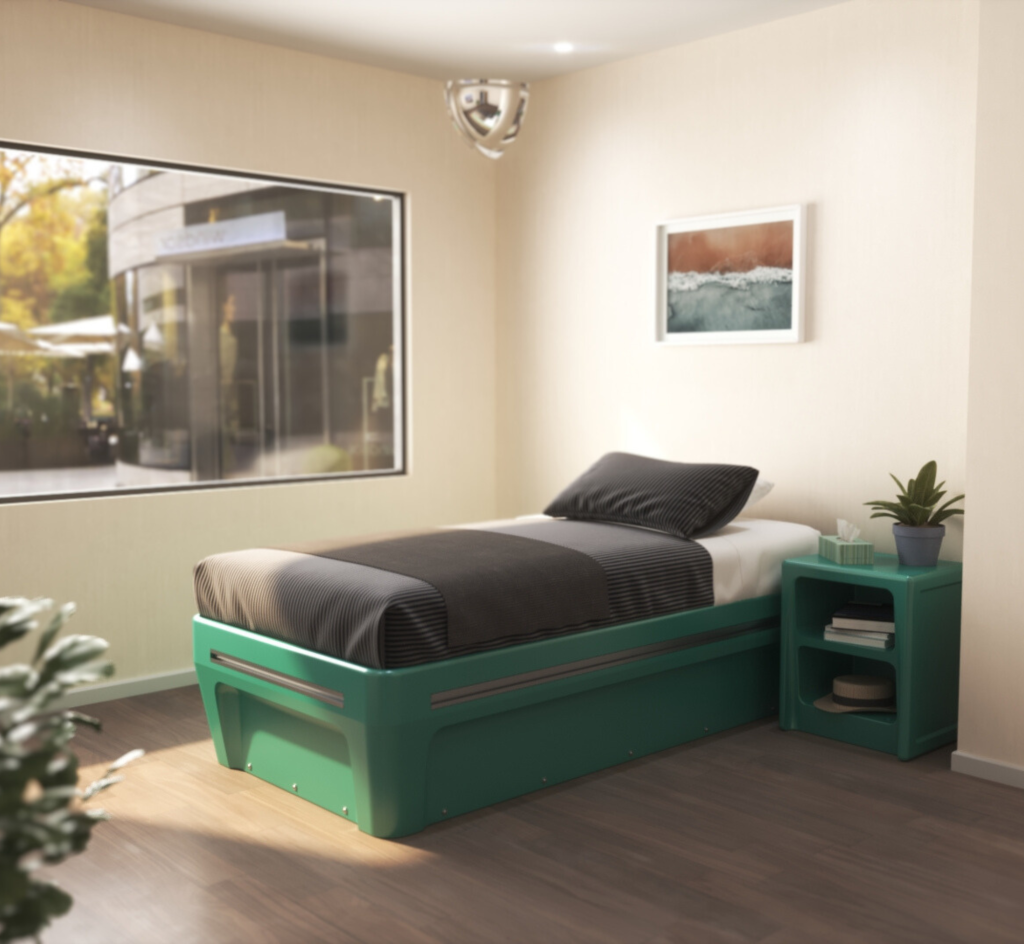 Bedside Cabinet - 2 and 3 tier | Mental Health Furniture | Hipac